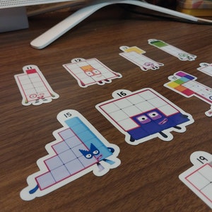 Numberblocks 11-20 Magnets - Etsy
