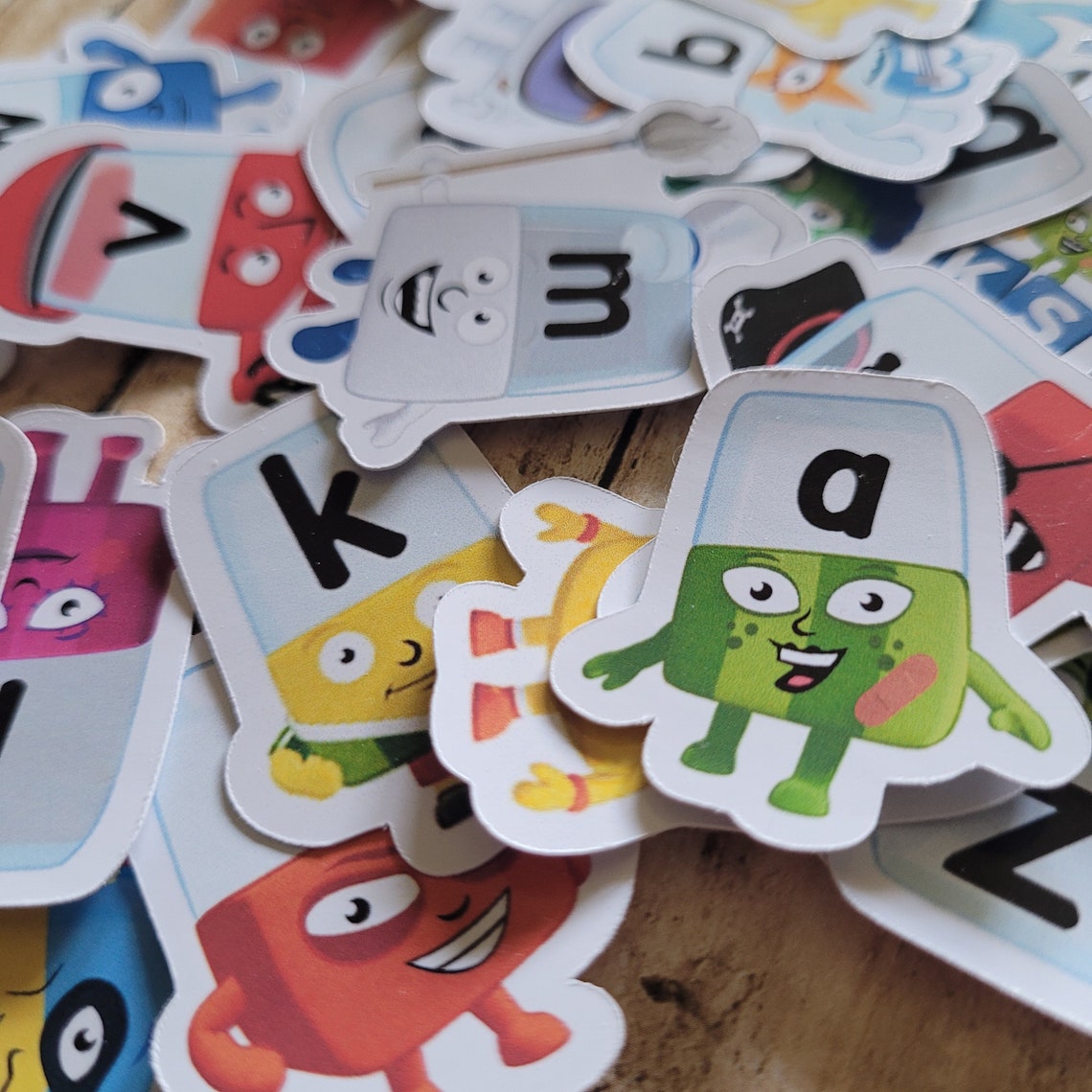 Alphablocks Glossy Stickers A-Z - Etsy