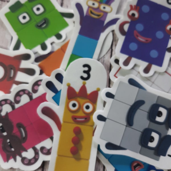 Numberblocks 81 90 Stickers - Etsy New Zealand