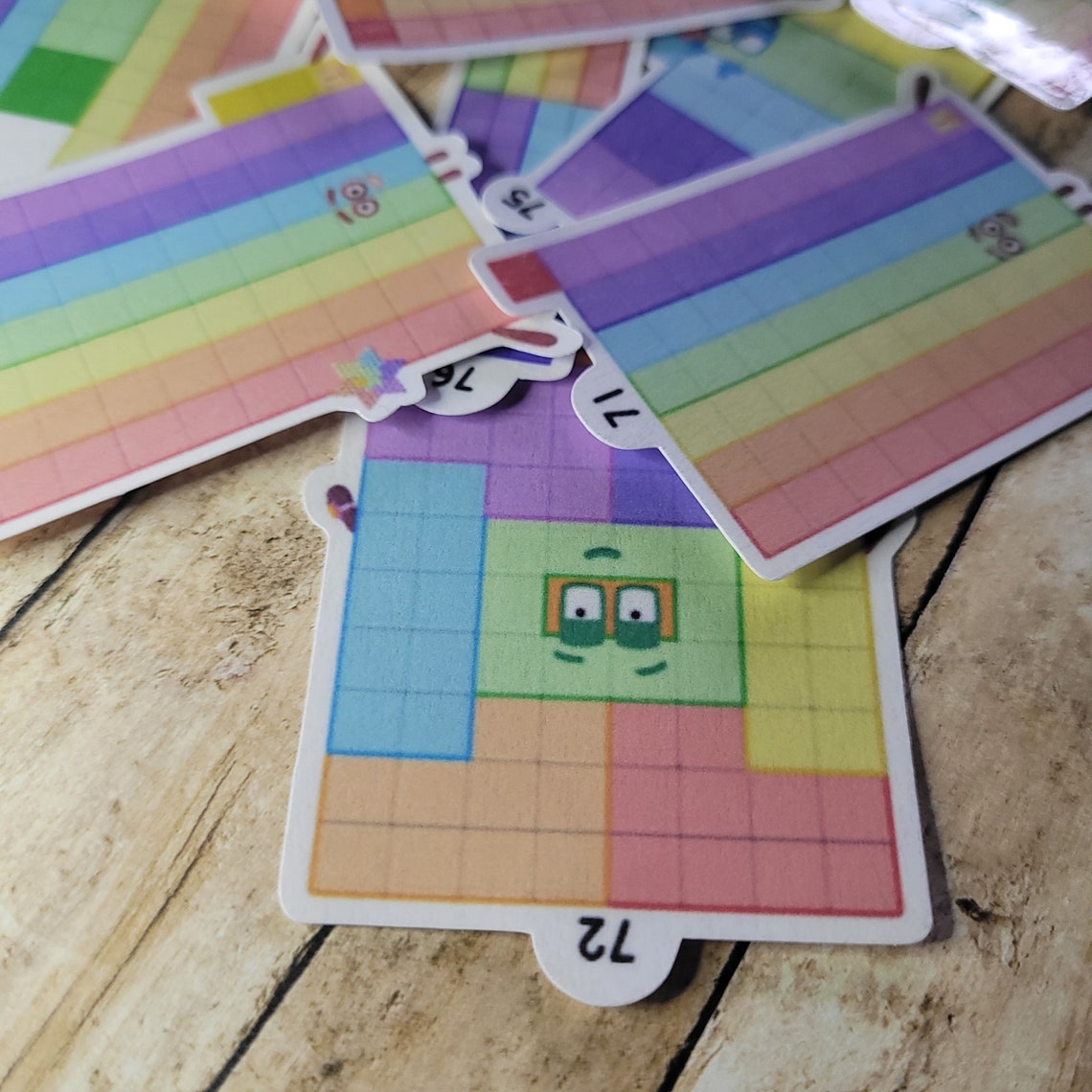 Numberblocks 71-80 Stickers - Etsy Israel