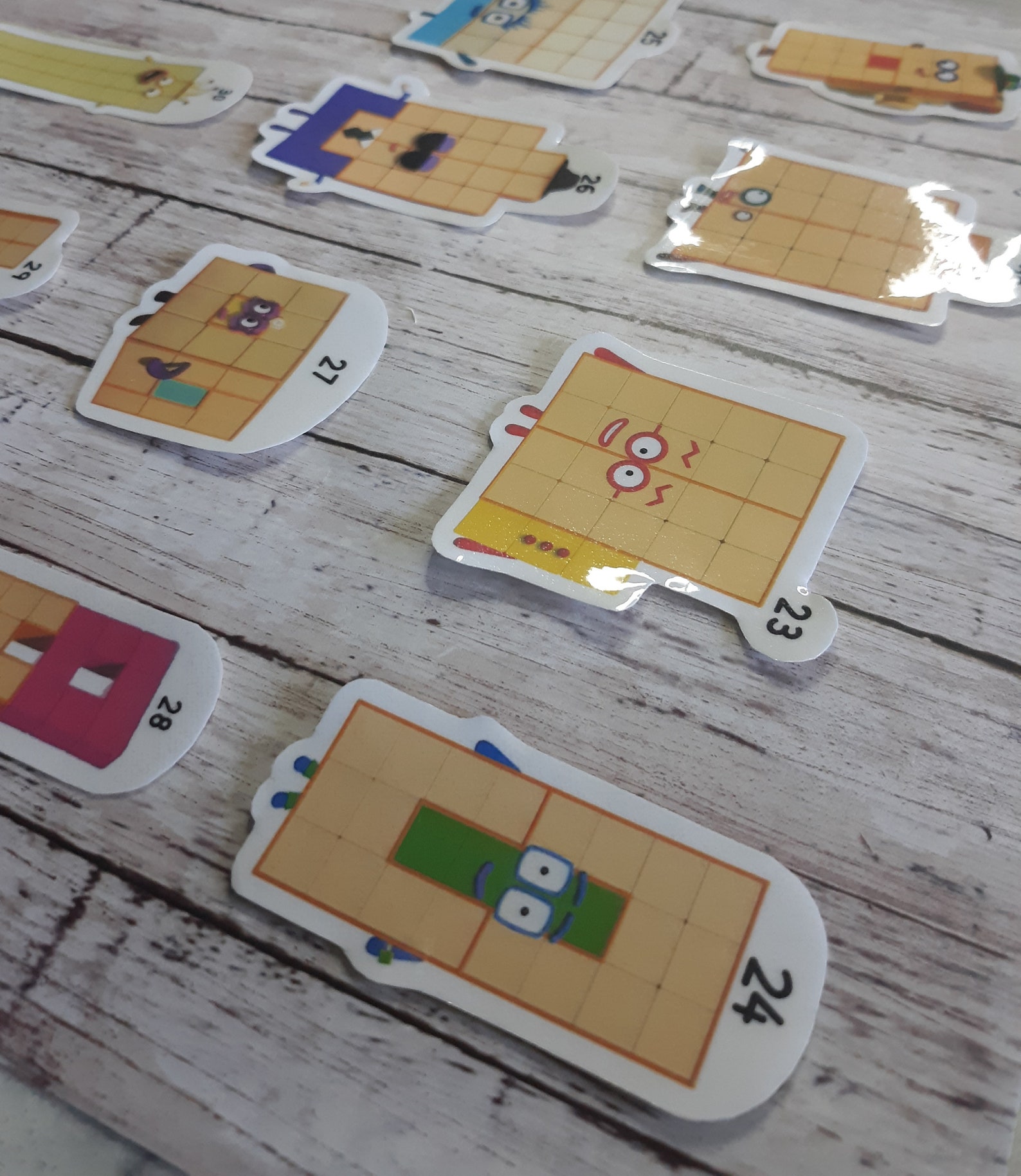 Numberblocks 21-30 Stickers - Etsy