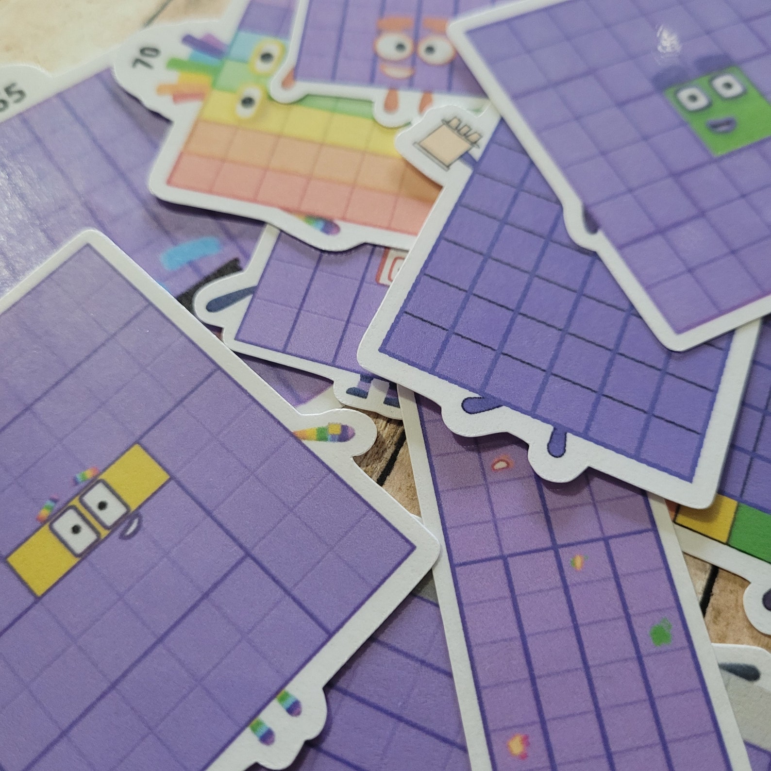 Numberblocks 61-70 Stickers - Etsy