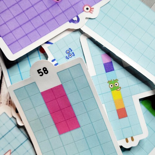 Numberblocks 51-60 Stickers - Etsy