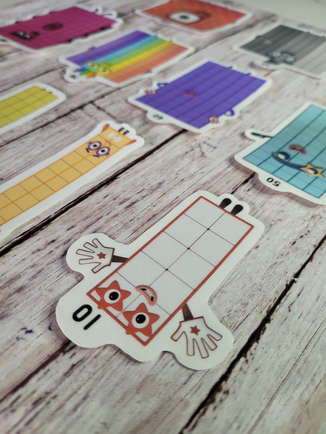 Numberblocks 10-100 Stickers - Etsy