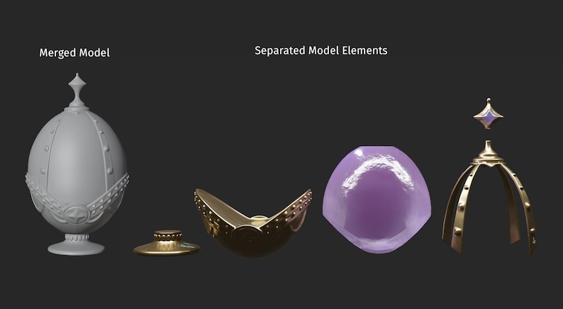 3D Model - Soul Gem Inspired - Magical Girl - FBX BLEND STL - Etsy