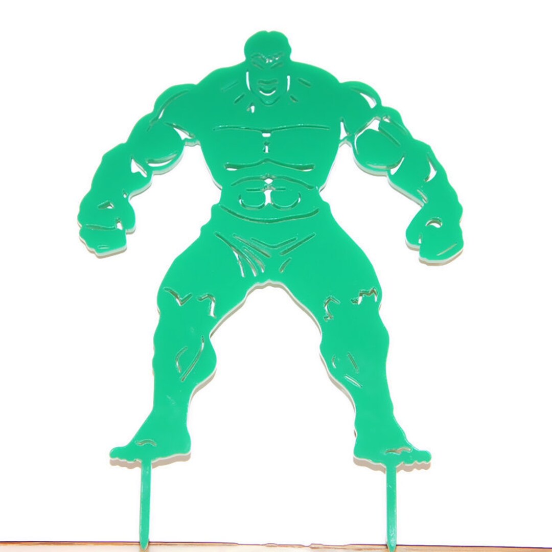 HULK - MARVEL - AVENGERS Acrylic Cake Topper - Birthday, Any Occasion ...