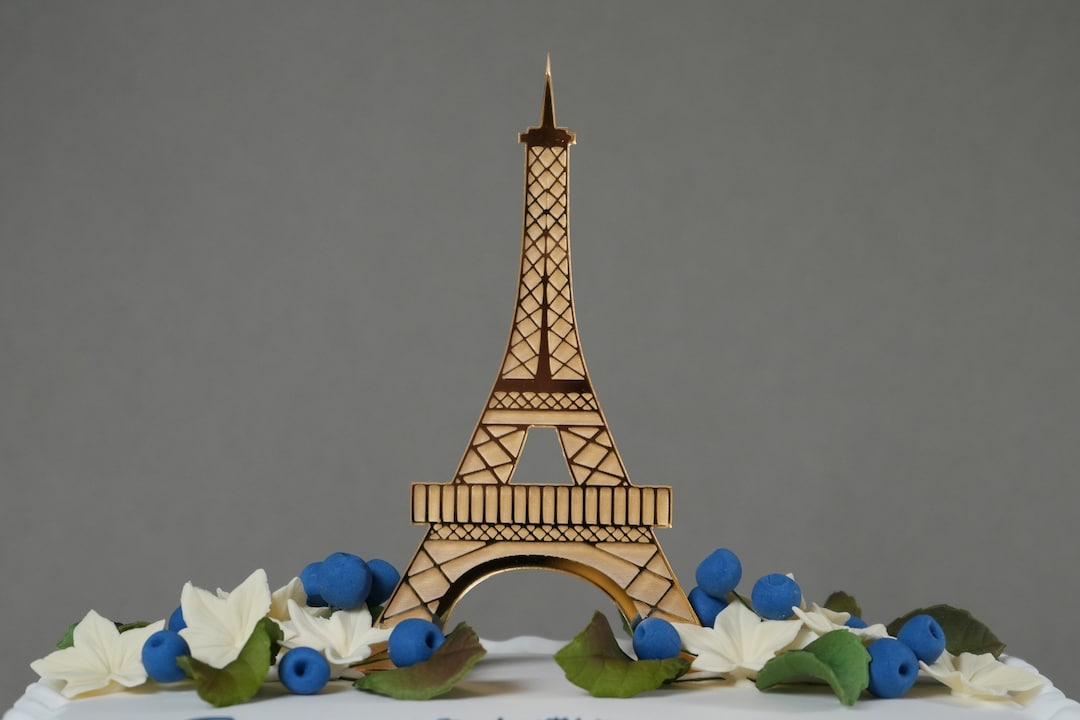 Eiffel Tower - Acrylic Cake Topper - Etsy