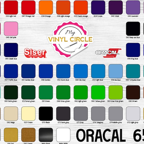 12 X 12 Oracal 651 Adhesive Vinyl Sheets for - Etsy