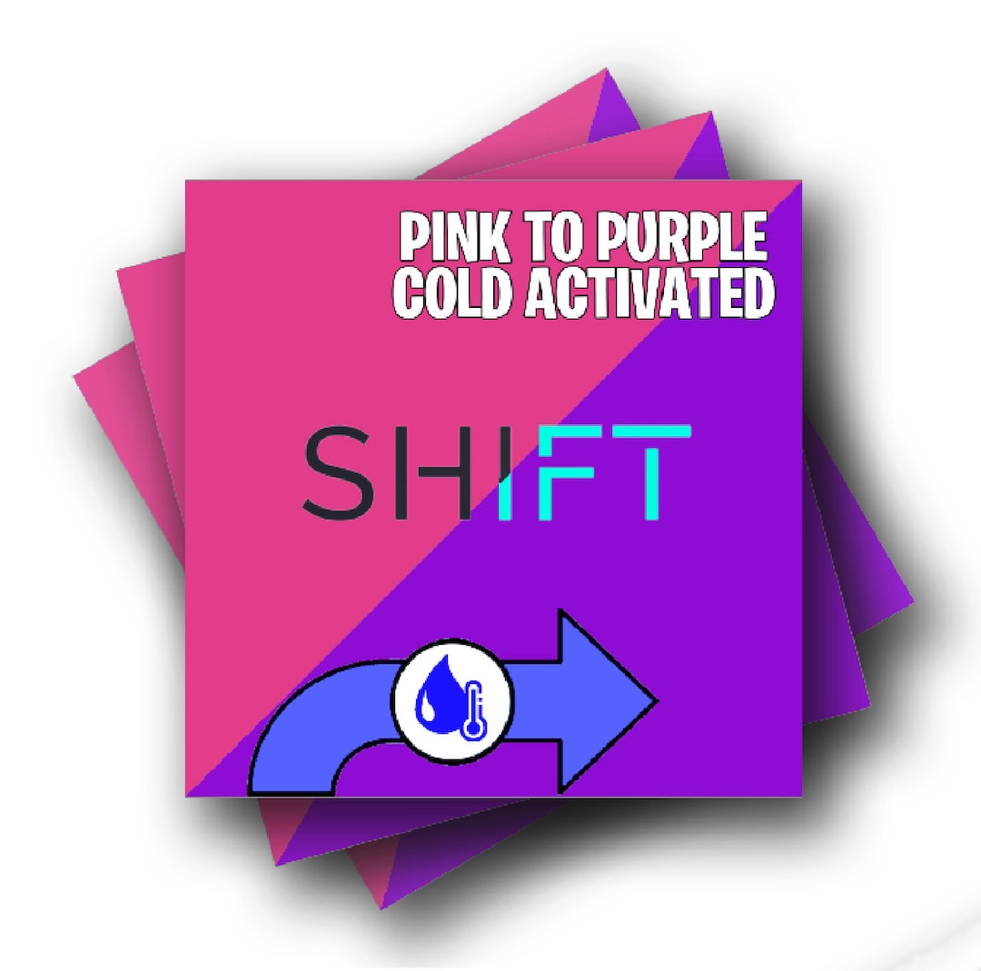 12" X 12" SHIFT Cold Pink to Purple Temperature Change Adhesive Vinyl ...
