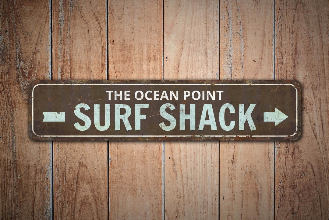 Surf Shack - Surf Shack Sign - Surf Shack Decor - Vintage Style Sign ...