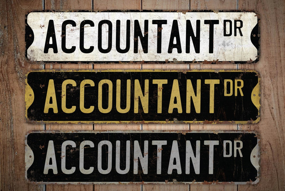 Accountant - Accountant Sign - Accountant Decor - Vintage Style Sign ...