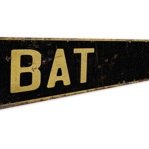 Bat - Bat Sign - Bat Decor - Vintage Style Sign - Custom Street Sign ...