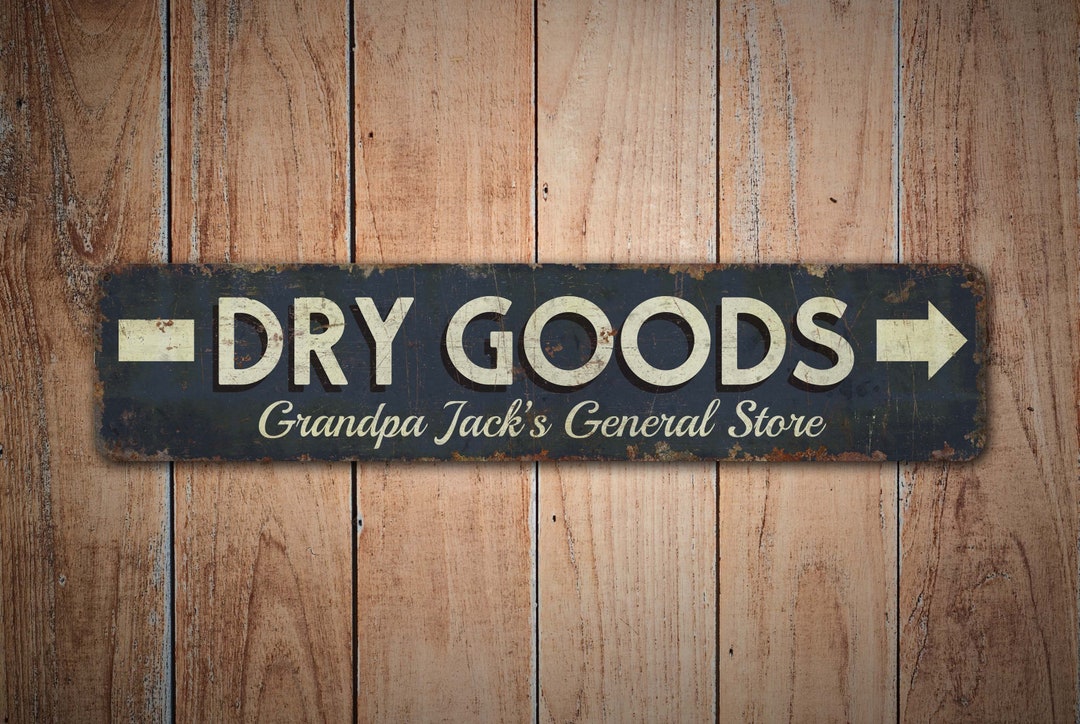 General Store Sign - Dry Goods Sign - General Store Decor - Vintage ...