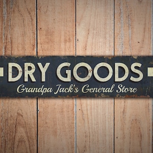 General Store Sign - Dry Goods Sign - General Store Decor - Vintage ...