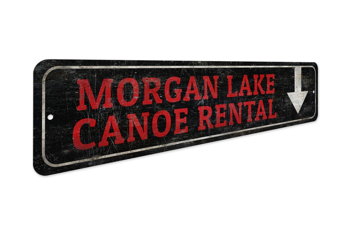 Canoe Rental Sign Custom Canoe Rental Decor Lake Canoe | Etsy