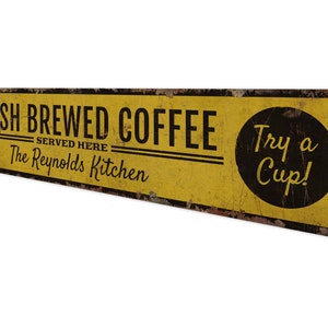 Fresh Coffee Sign - Coffee Shop Decor - Fresh Brewed Coffee - Coffee ...