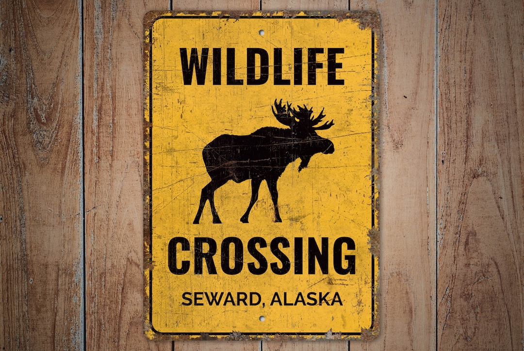Wildlife Crossing - Wildlife Crossing Decor - Wildlife Crossing Sign ...