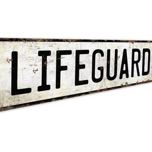 Lifeguard - Lifeguard Sign - Lifeguard Decor - Vintage Style Sign ...