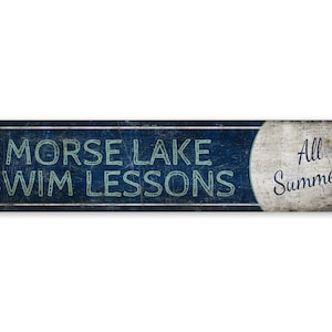 Swim Lesson Sign - Lake Swim Lesson - Summer Swim Lesson - Swim Lesson ...