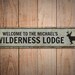 Wilderness Lodge Wilderness Lodge Sign Lodge Decor Vintage Style Sign ...