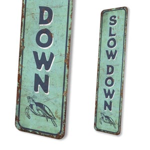 Slow Down Sign - Beach Decor - Beach Sign - Beach House Sign - Beach ...