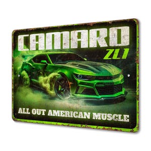 ZL1 Camaro Sign - ZL1 Camaro Gift - ZL1 Camaro Owner Gift - Camaro Sign ...