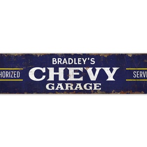 Chevy Garage - Chevy Garage Sign - Authorized Chevy Garage - Chevy ...