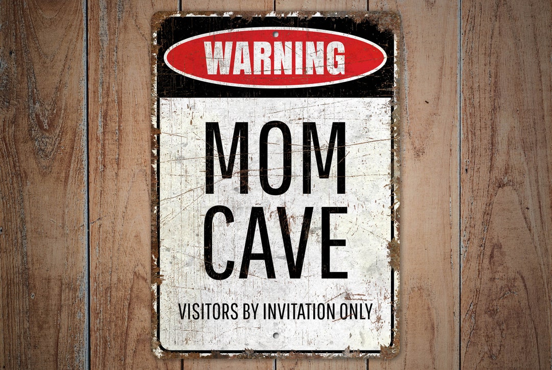 Mom Cave Mom Cave Sign Mom Cave Decor Gift for Mom Gift for Her Vintage ...