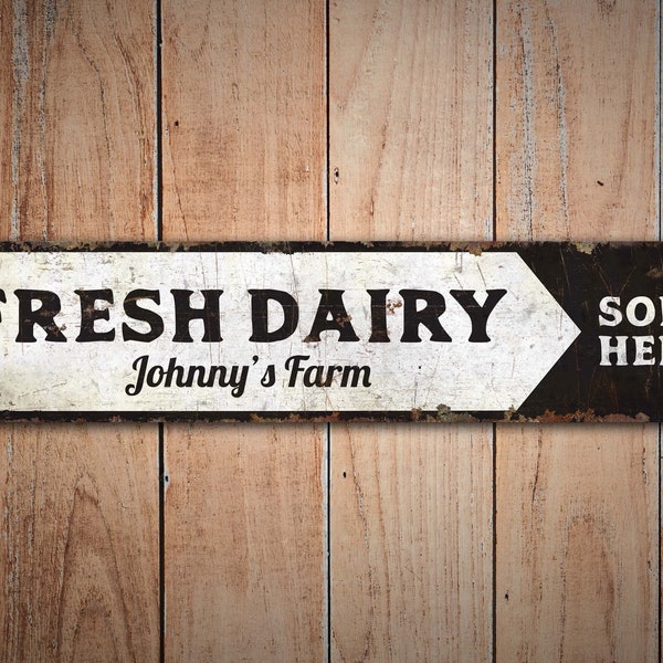 Vintage Dairy Sign - Etsy