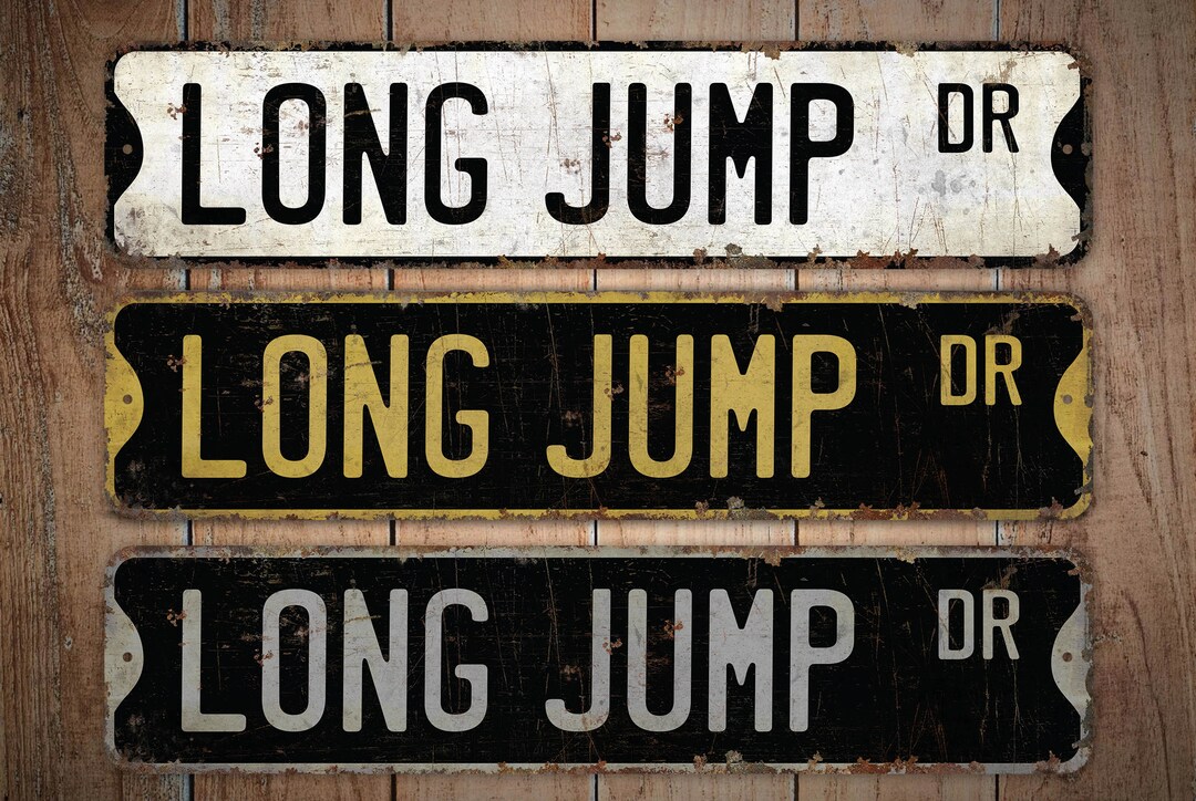 Long Jump - Long Jump Sign - Long Jump Game - Long Jump Decor - Custom ...