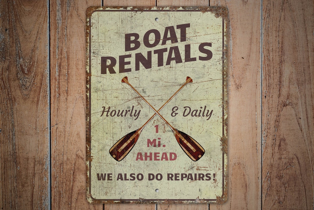 Boat Rentals Sign - Boat Rentals - Boat Rentals Decor - Boat Rentals ...