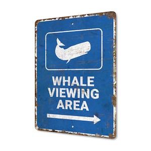 Whale Viewing Area - Whale Watching Zone - Whale Watching Sign - Beach ...