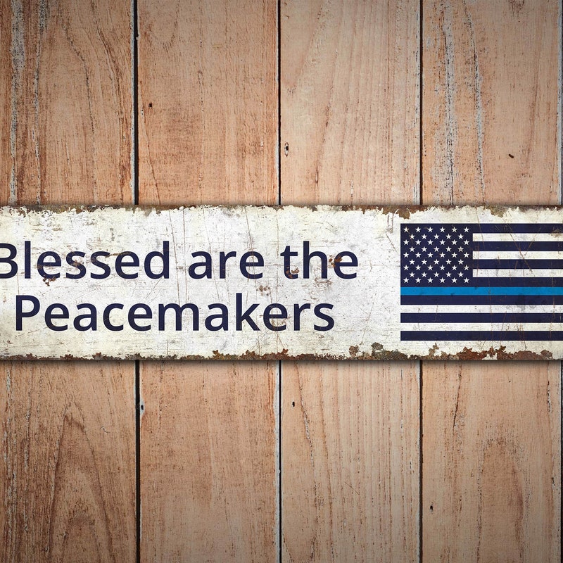 Blessed Are the Peacemakers Sign - Etsy