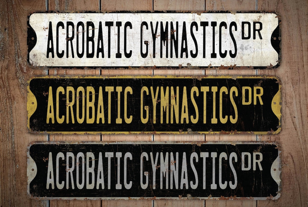 Acrobatic Gymnastics Gymnastics Sign Gymnastics Decor Custom Gymnastics ...