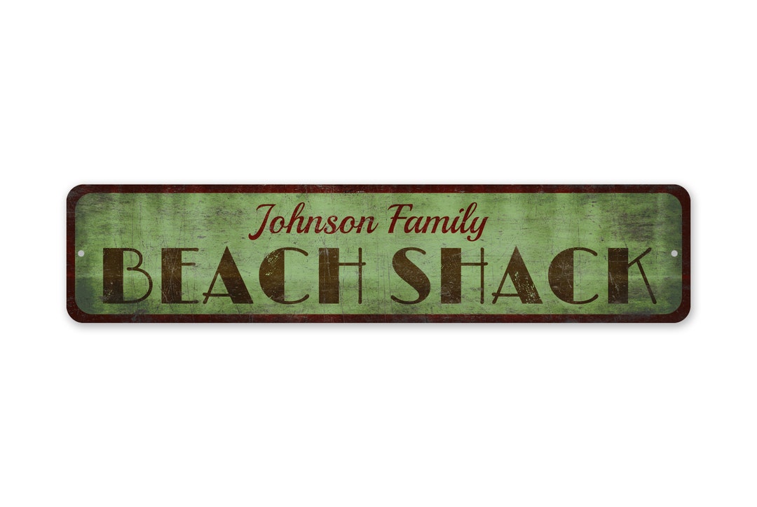 Beach Shack Sign - Beach Shack Decor - Rustic Beach Decor - Custom ...