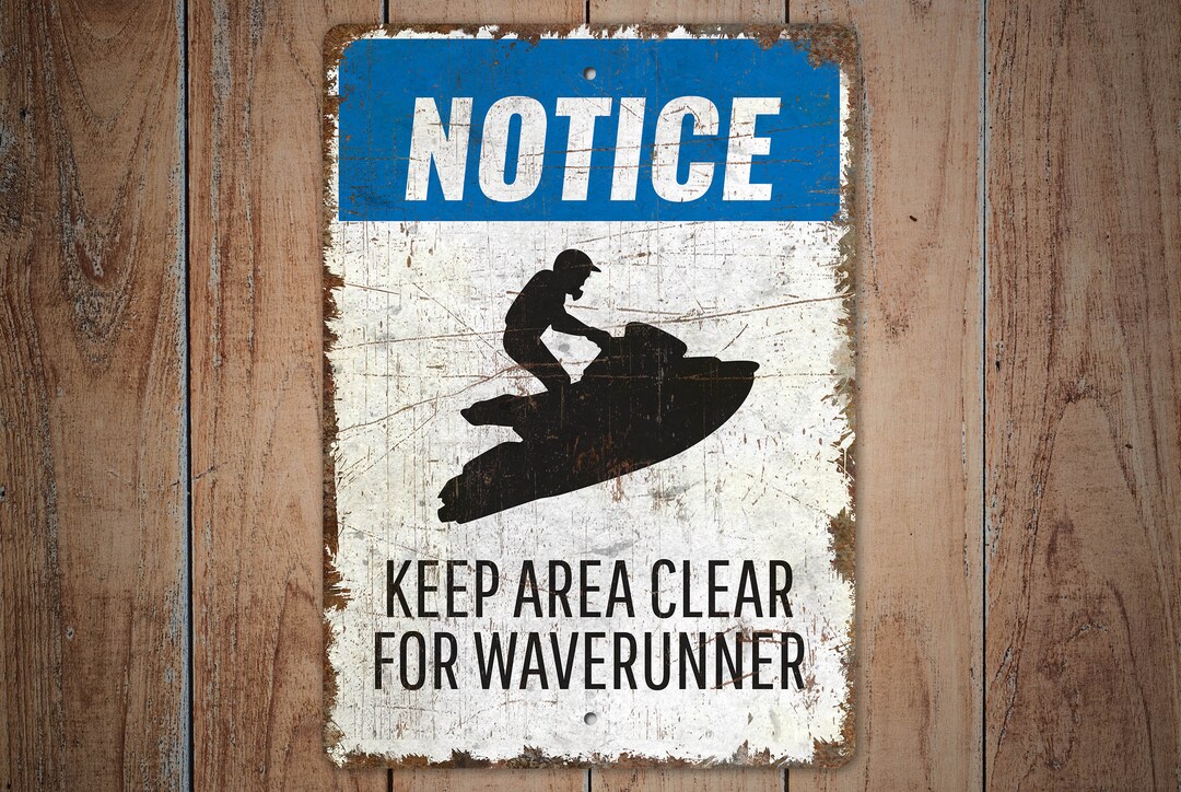 Waverunner Sign Jet Ski Area Jet Ski Decor Jet Ski Sign - Etsy