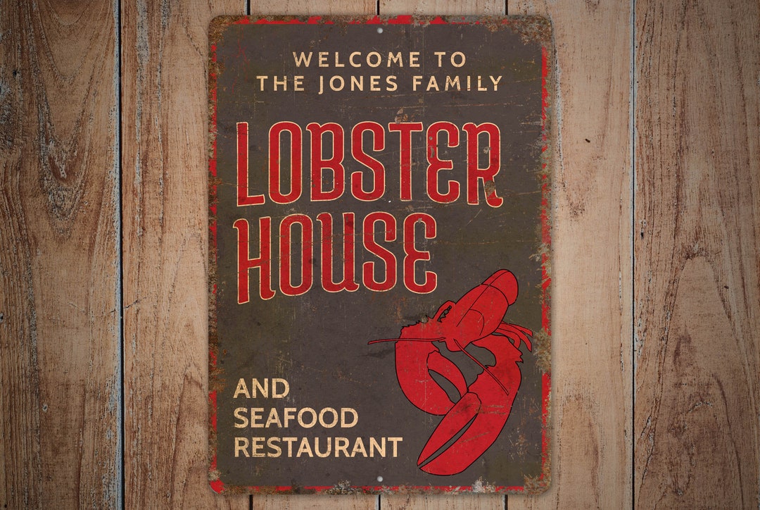 Lobster House - Lobster House Sign - Restaurant Sign - Restaurant Decor ...