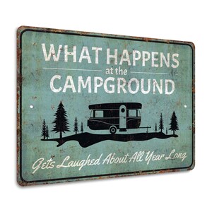 Camping Ground Sign - Camping Decor - Camping Lover Gift - Camp Sign ...