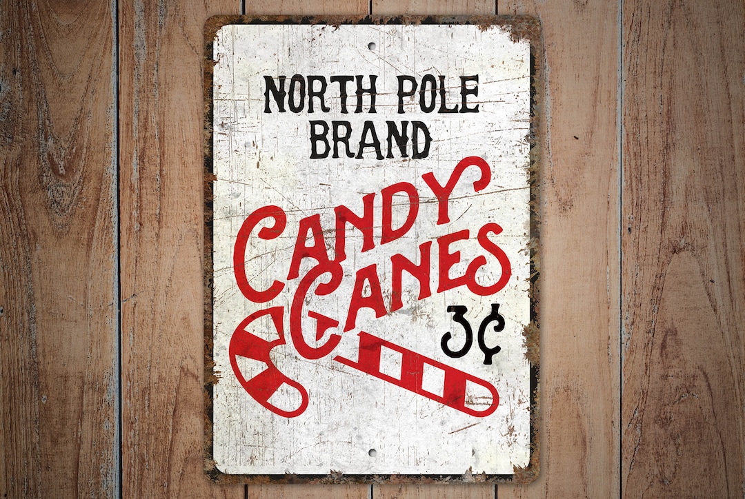 Candy Canes Sign Christmas Sign Christmas Decor Candy Canes Decor ...