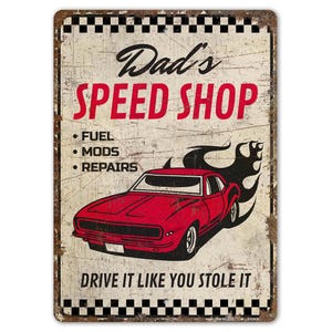 Speed Shop - Speed Shop Sign - Speed Shop Decor - Motor Garage Sign ...