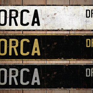 Orca - Orca Sign - Orca Decor - Orca Lover Gift - Custom Street Sign ...