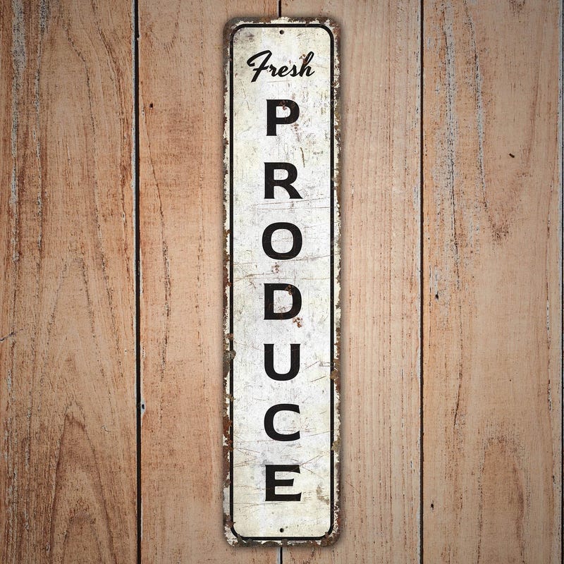 Produce Signs - Etsy