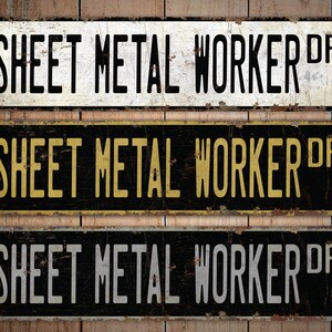Sheet Metal Worker - Sheet Metal Worker Sign - Sheet Metal Worker Decor ...