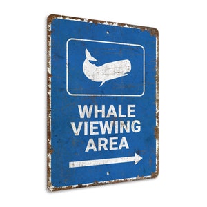 Whale Viewing Area - Whale Watching Zone - Whale Watching Sign - Beach ...