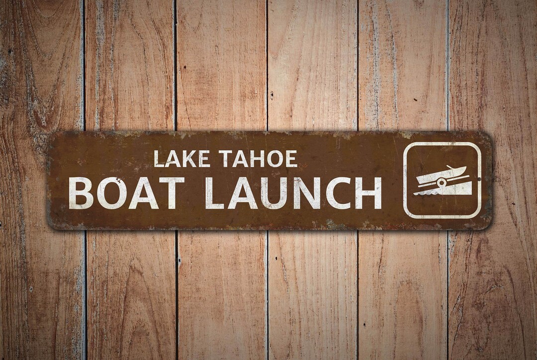 Boat Launch Sign - Boat Launch Decor - Lake Name Sign - Lake Name Decor ...
