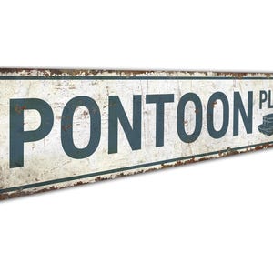 Pontoon Place Sign - Custom Pontoon Sign - Pontoon Boat Sign - Lake ...