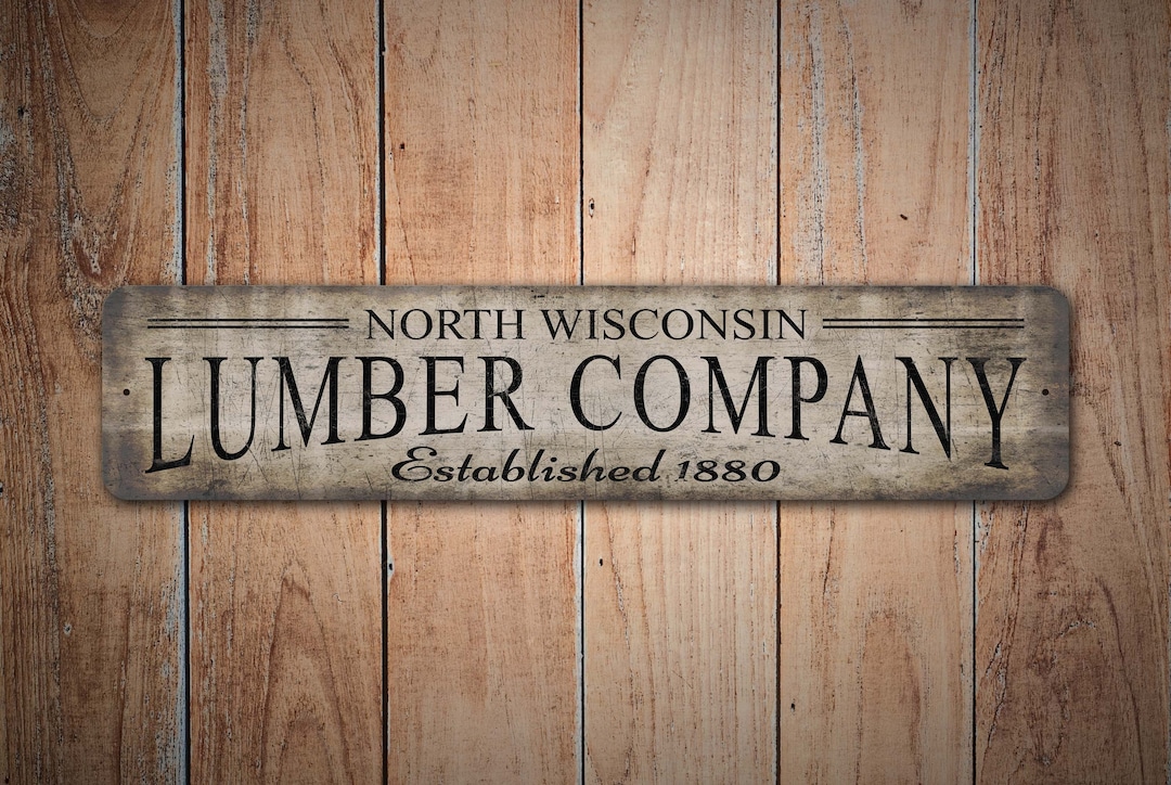 Lumber Company Sign - Lumber Company Decor - Custom Lumber Company ...