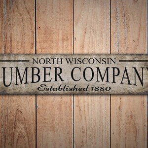 Lumber Company Sign - Lumber Company Decor - Custom Lumber Company ...