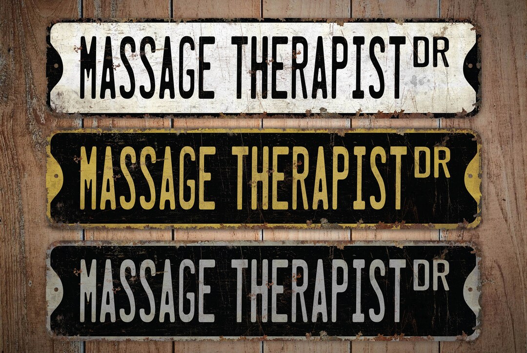 Massage Therapist Massage Therapist Sign Massage Therapist Decor Vintage Style Sign Premium