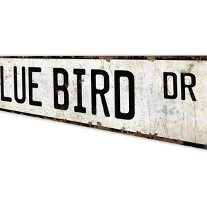 Blue Bird - Blue Bird Sign - Blue Bird Decor - Vintage Style Sign ...